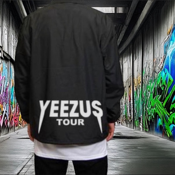 Yeezy | Jackets & Coats | Kanye West Yeezus Tour Black Coaches Jacket ...